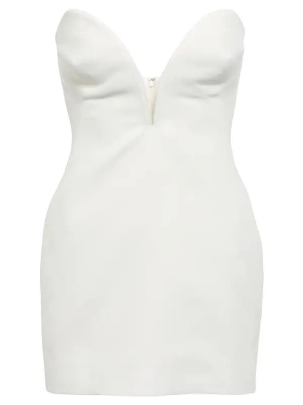 MONOT Mônot Strapless Crêpe Minidress - White