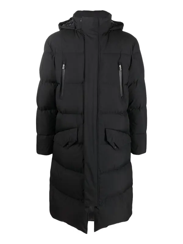 Herno Padded Hooded Down Coat - Black