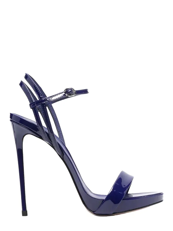 LE SILLA Gwen 120mm Patent-leather Sandals - Blue