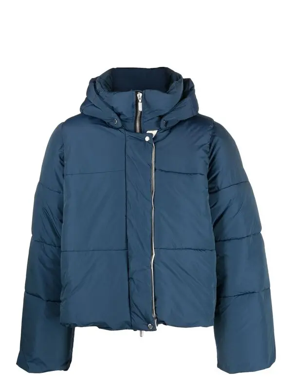 Rhude Logo-print Puffer Jacket - Blue
