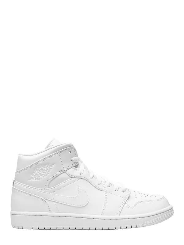 JORDAN Air 1 Mid Triple Sneakers - White