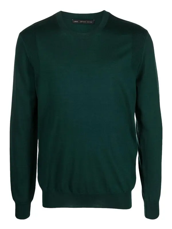 LOW BRAND Crew-neck Knitted Jumper - Green