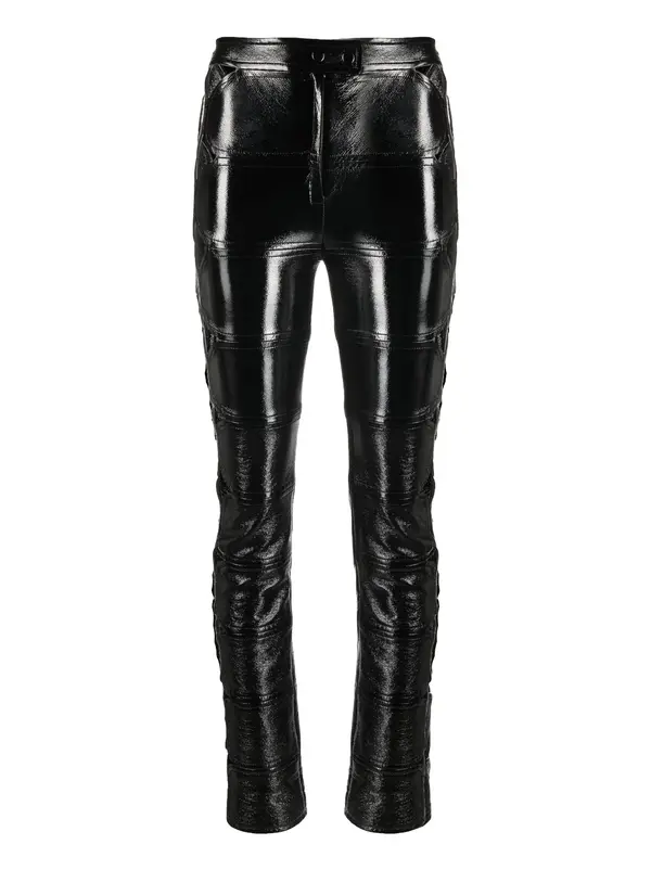 COURREGES Vinyl Trousers - Black