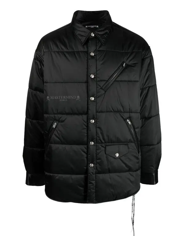 MASTERMIND WORLD Padded Shirt Jacket - Black