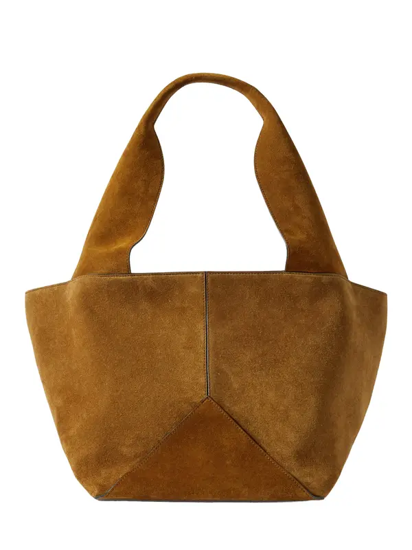 METIER Market Medium Suede Tote - Brown