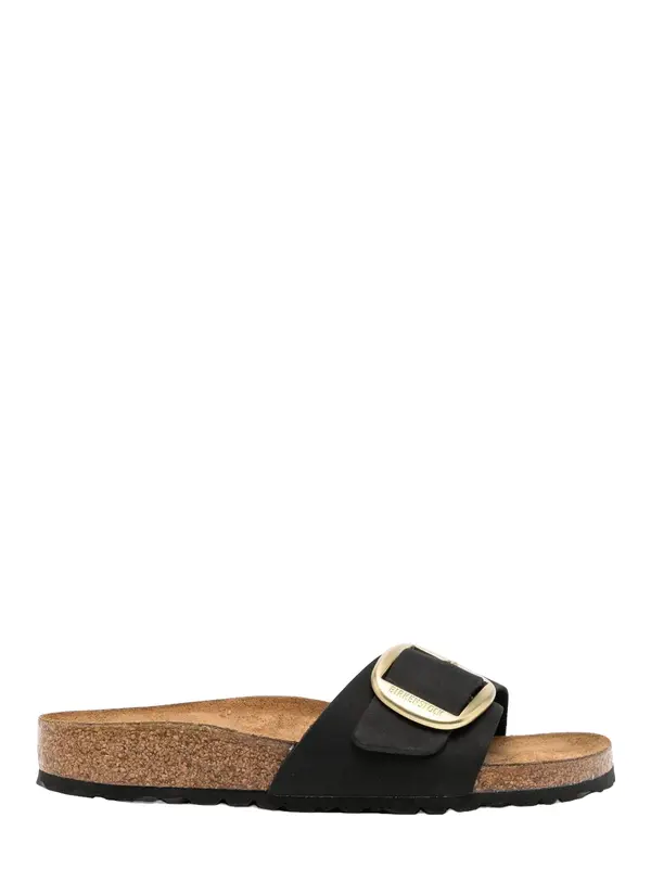 BIRKENSTOCK Madrid Buckle-detail Slides - Brown