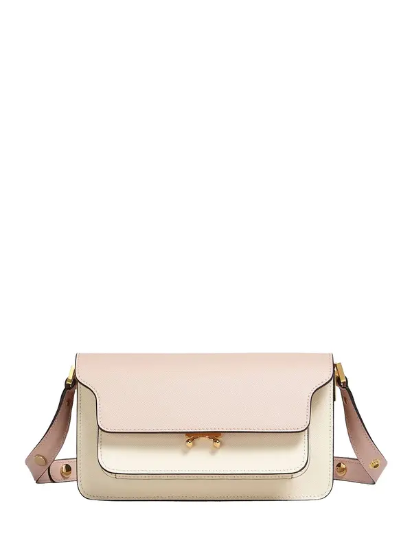 Marni Trunk Colorblock Shoulder Bag - Pink