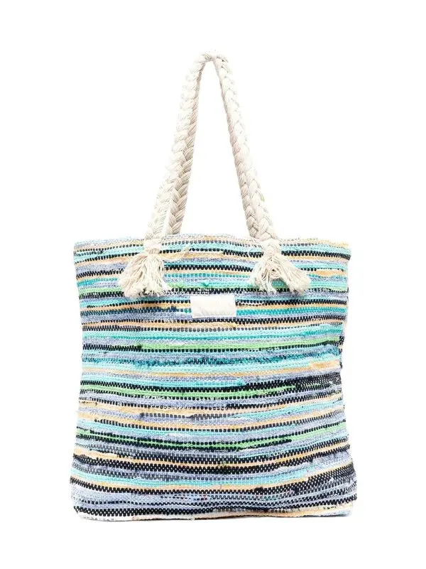 Vilebrequin Woven Rope-detail Tote - Blue