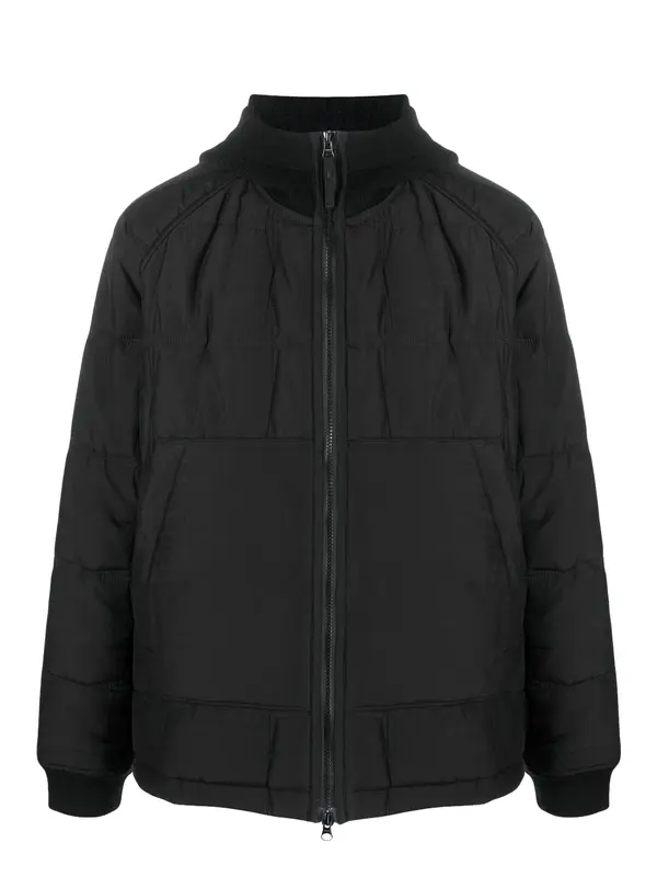 Stone Island Padded Zip-up Jacket - Black