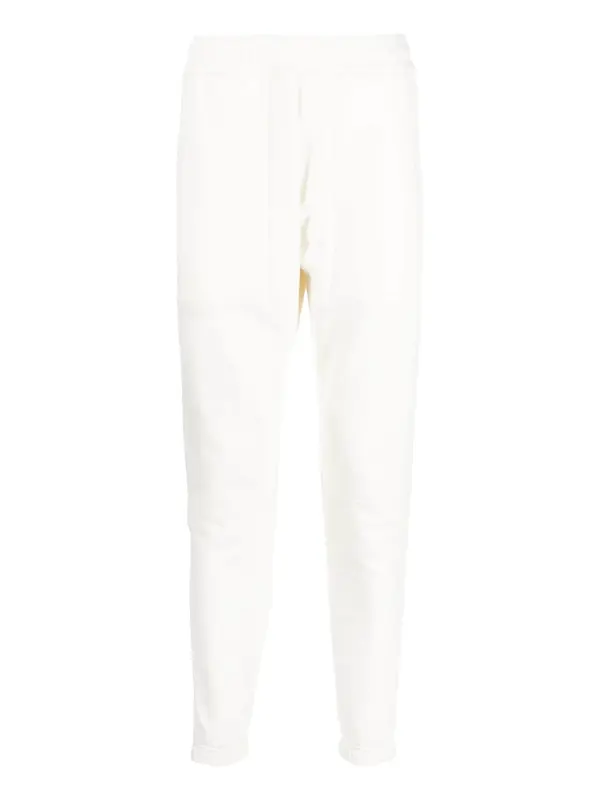 LOW BRAND Tapered Cotton Track Pants - White