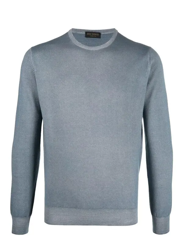DELL'OGLIO Crew-neck Jumper - Blue