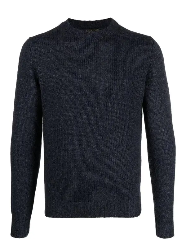 DELL'OGLIO Crew-neck Jumper - Blue