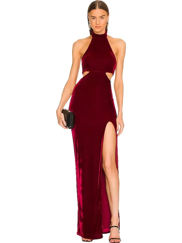 MICHAEL COSTELLO X Zoey Gown - Burgundy