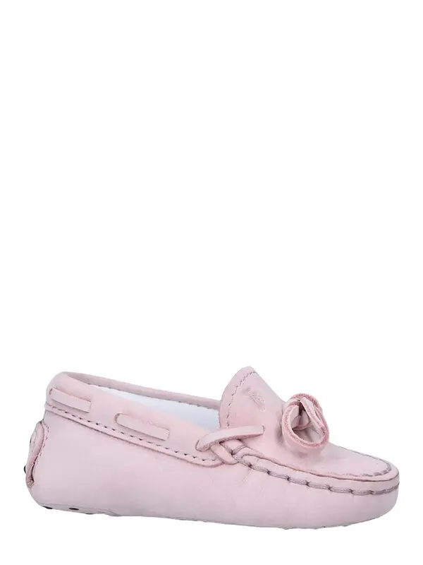 TOD'S Leather Laccetto Gommini Driving Shoes - Pink