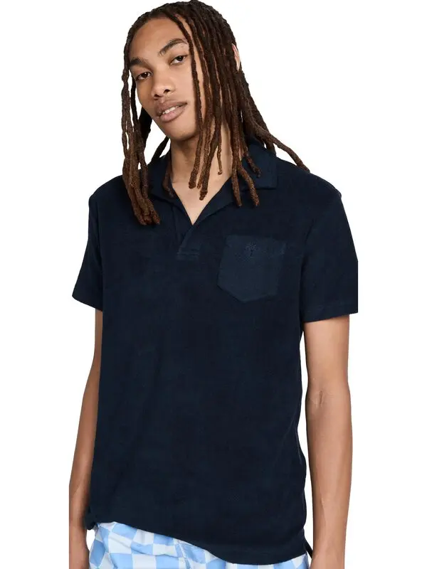 Oas Terry Polo Shirt - Navy