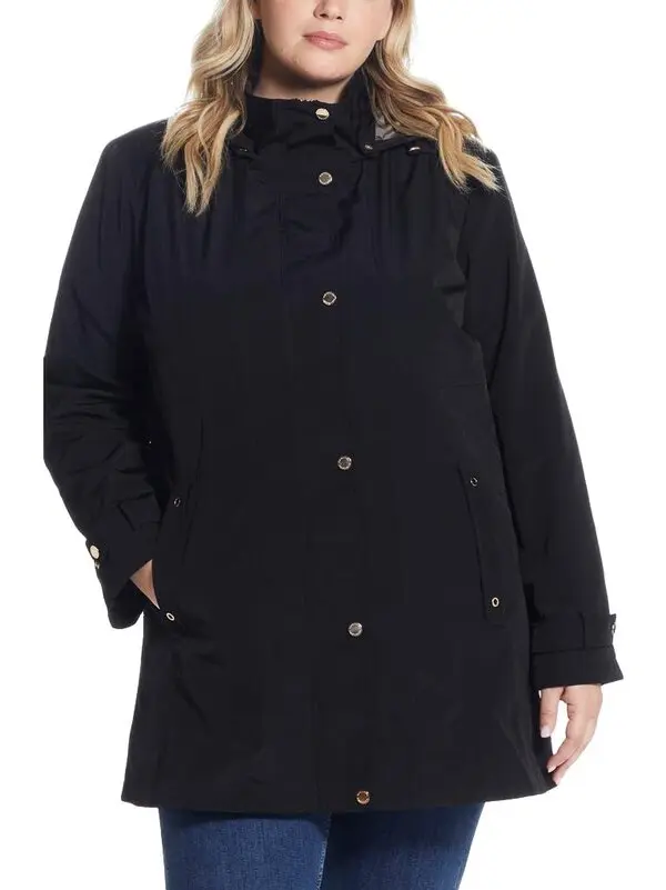 Gallery Water Resistant Raincoat - Black