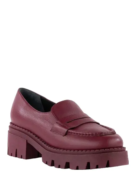Seychelles Meridian Platform Penny Loafer - Wine