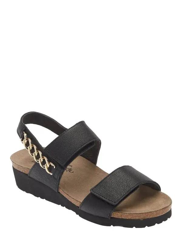 Naot Eliana Slingback Sandal - Soft Black Leather
