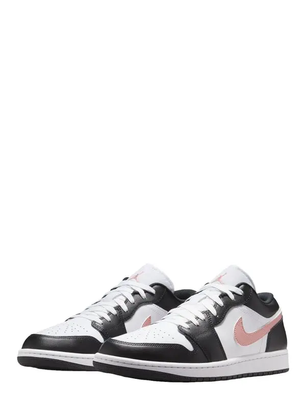 JORDAN Air 1 Low Sneaker - White/ Rust Pink/ Black