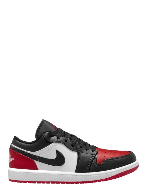 JORDAN Air 1 Low Basketball Sneaker - White/black/varsity Red