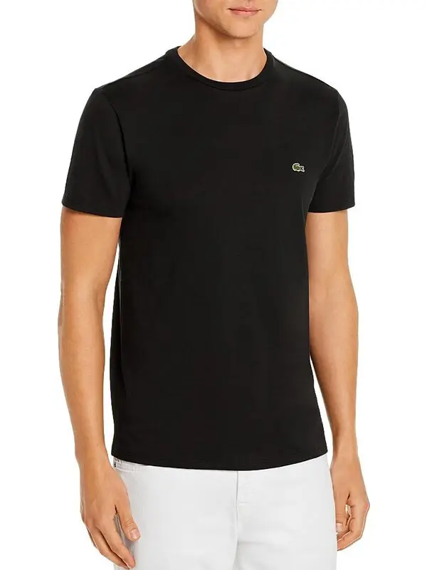 Lacoste Crewneck Pima Cotton Tee - Black