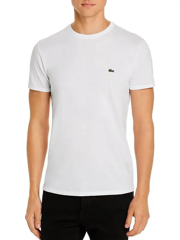 Lacoste Crewneck Pima Cotton Tee - White