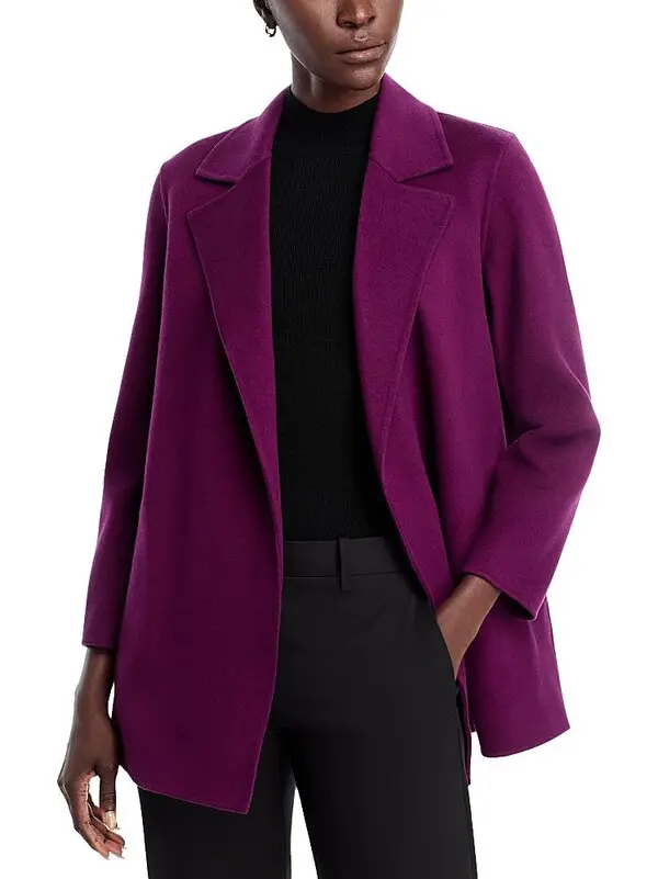 Theory Clairene Double Face Jacket - Black Iris