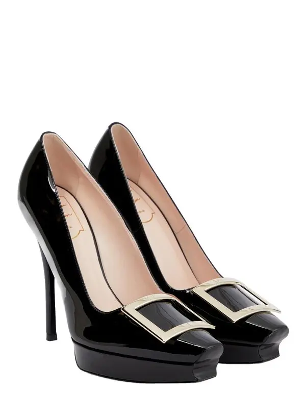 ROGER VIVIER Belle Vivier Platform Pumps - Black