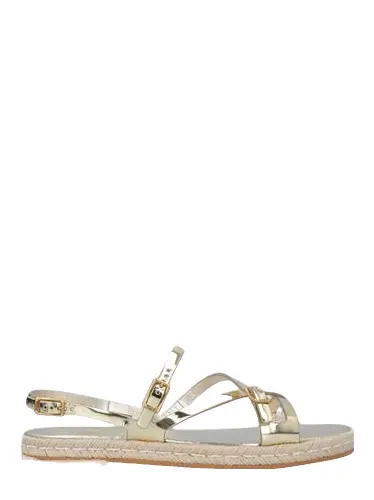 TOD'S Espadrille Sandals - Gold