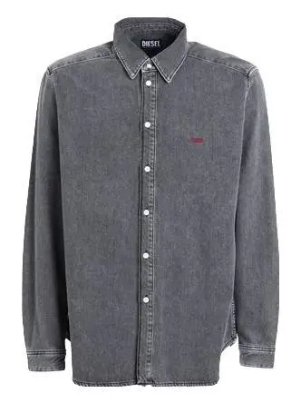 DIESEL D-simply Basic Shirt Denim Shirt Size Cotton - Grey