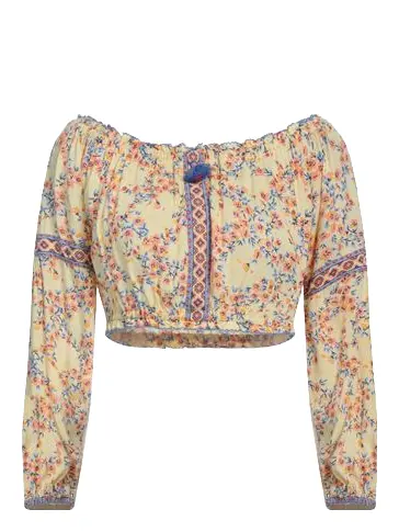 Poupette St Barth Floral Print Blouse - Yellow