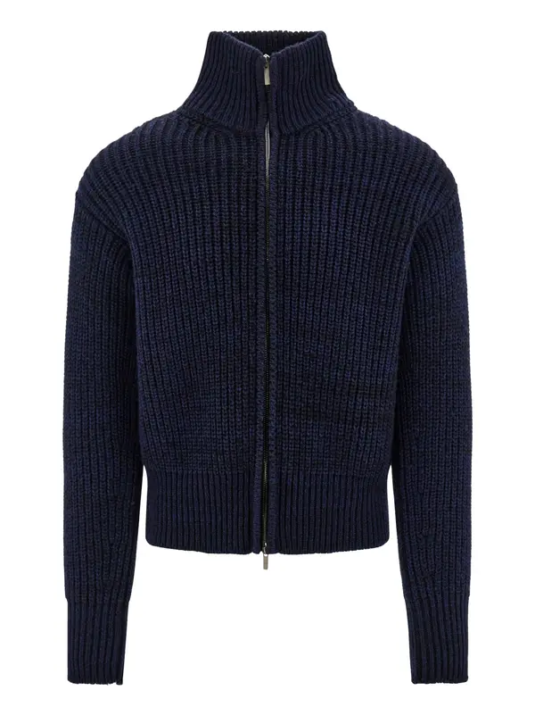 FERRAGAMO Knitted Blouson - Blue