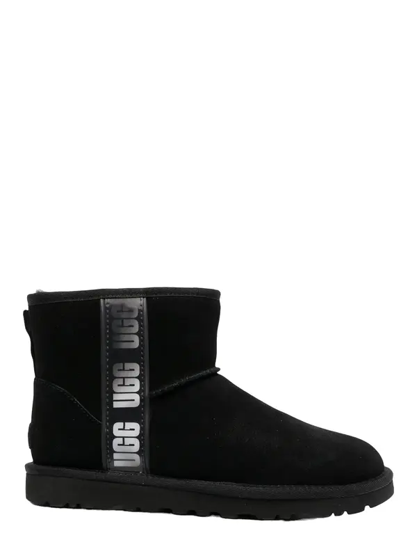 UGG Classic Mini Side Logo Boots - Black
