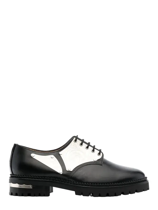 Toga Western Leather Loafers - Black