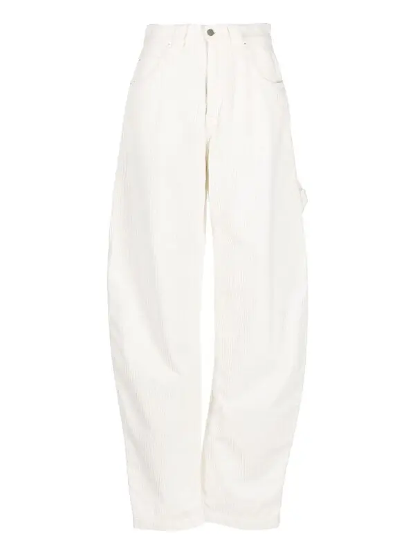 DARKPARK Straight-leg Corduroy Trousers - White