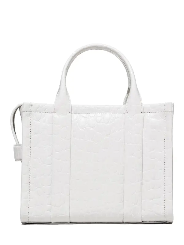 Marc Jacobs Croc-embossed Small Tote Bag - White