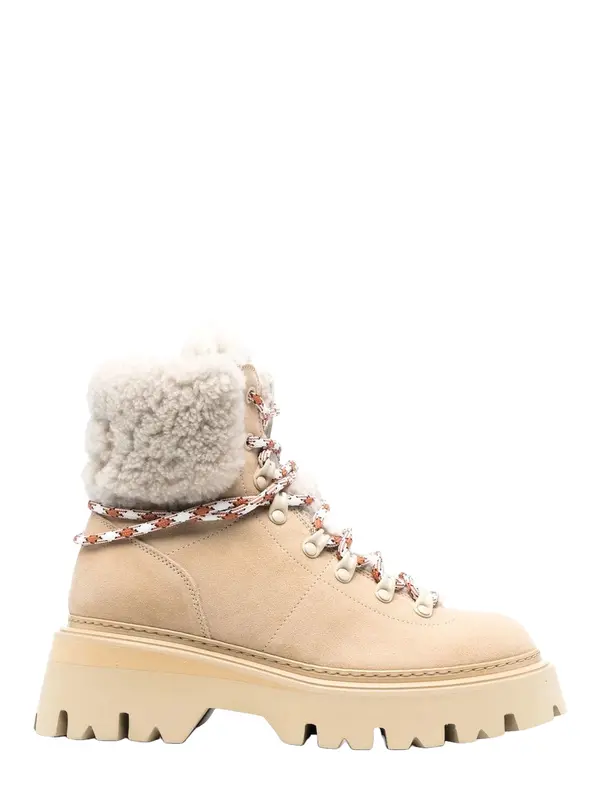 Woolrich Sheepskin Hiking Boots - Neutrals