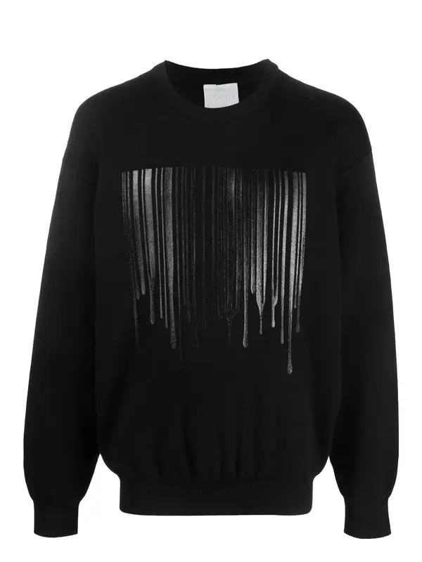 VTMNTS Logo-print Knit Sweater - Black
