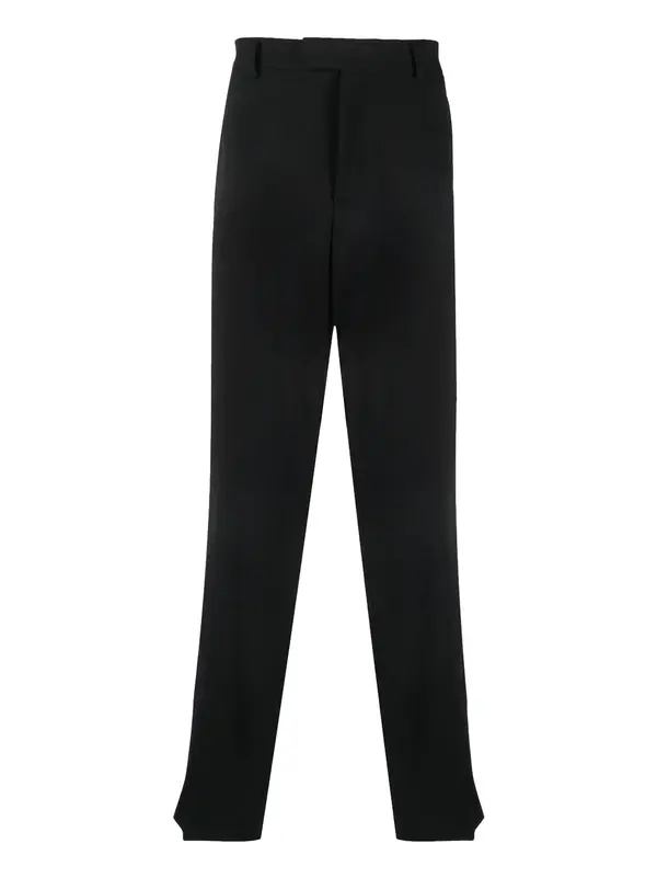 VTMNTS Stripe-detail Tailored Trousers - Black