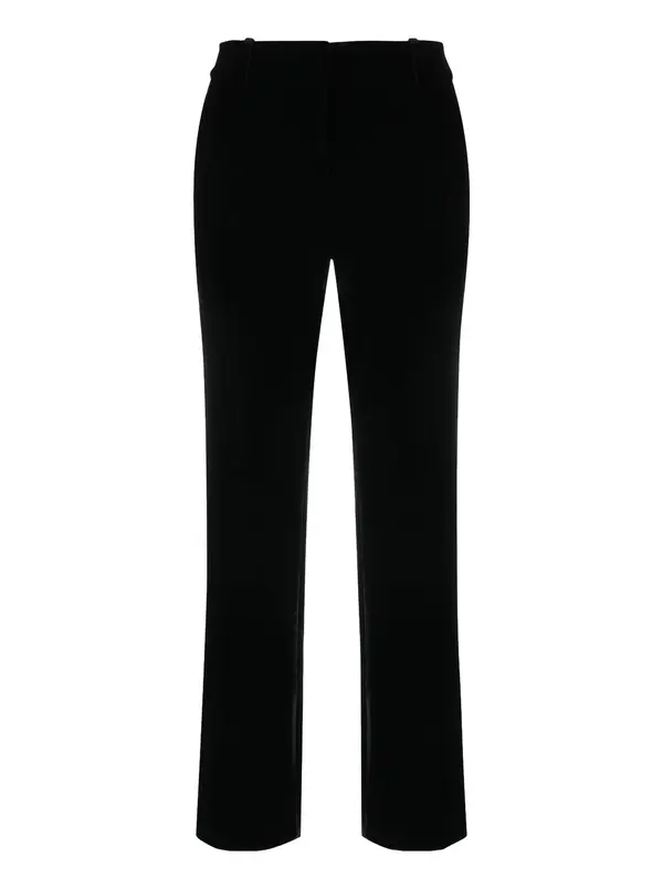 Ermanno Scervino Velvet Tapered Trousers - Black