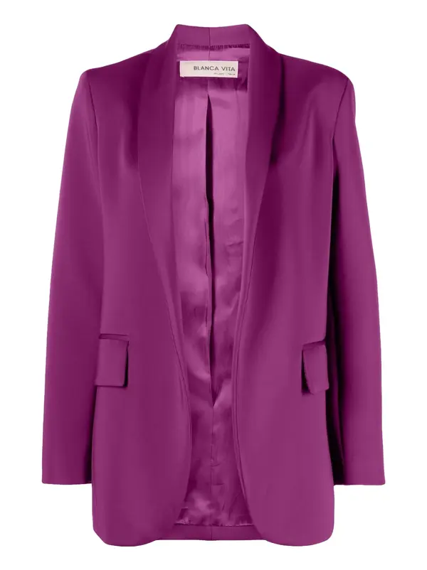 BLANCA VITA Open-front Blazer - Pink