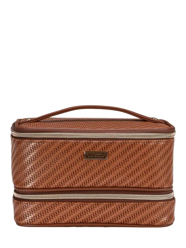 Stephanie Johnson Jenny Train Case - Cognac