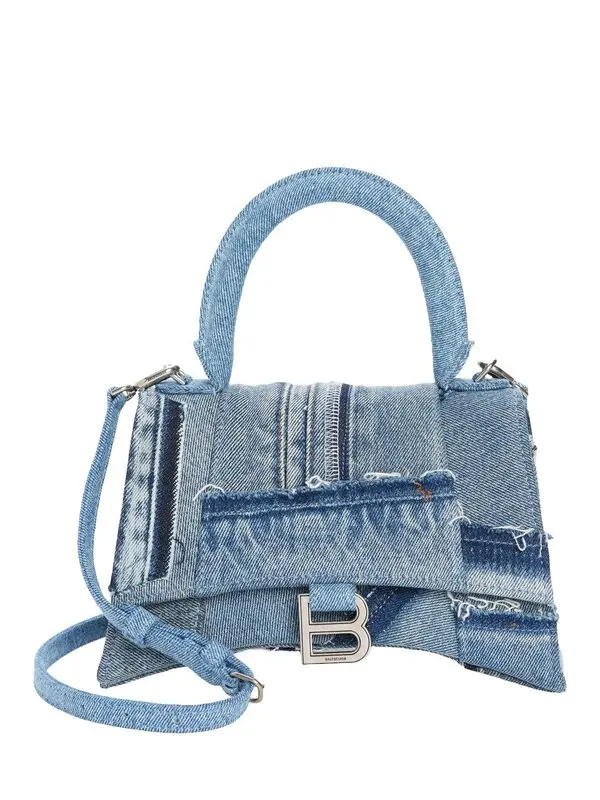 Balenciaga Small Hourglass Top Handle Bag - Washed Blue