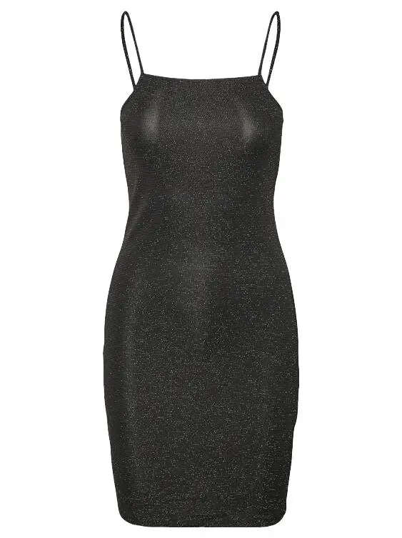Vero Moda Kanna Shimmer Minidress - Black