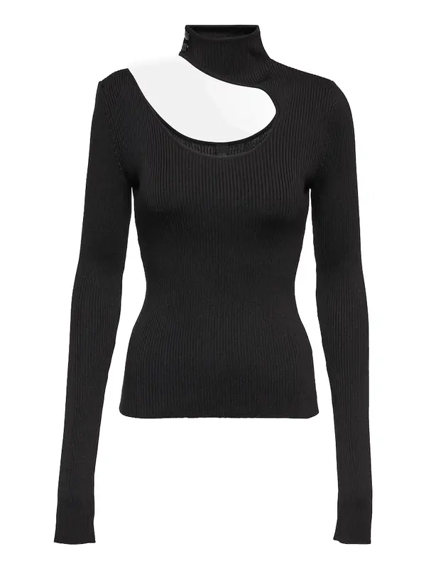 PETAR PETROV Fiz Cutout Top - Black