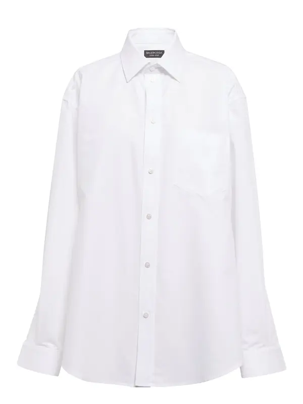 Balenciaga Cotton Button-down Shirt - White