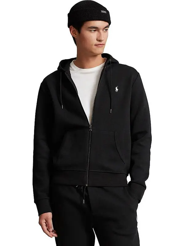 Ralph Lauren Double Knit Full-zip Hoodie - Black