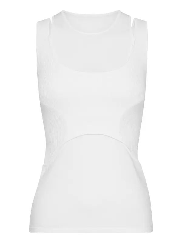 DION LEE Interlink Knitted Tank Top - White