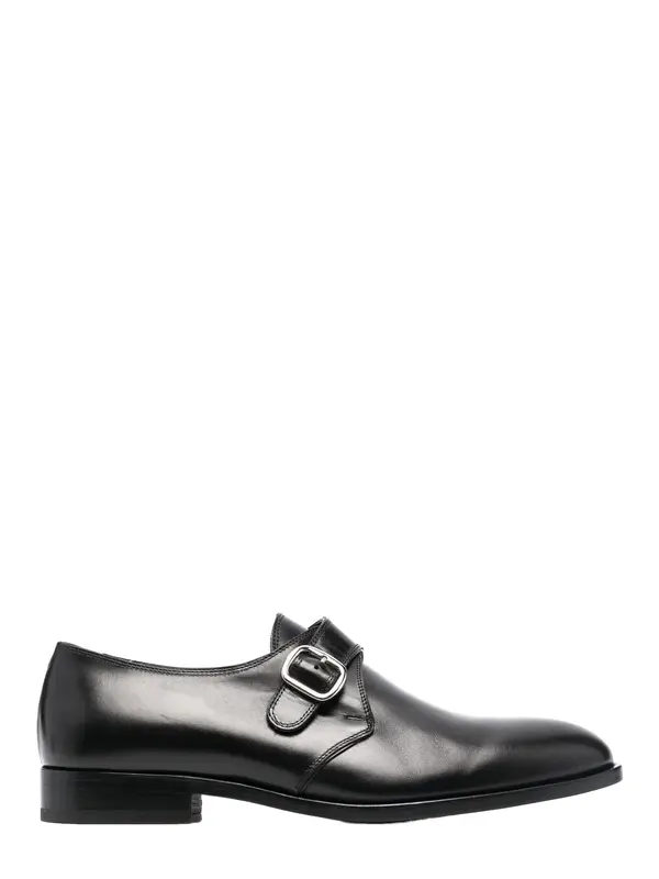 Fratelli Rossetti Front-buckle Monk Shoes - Black