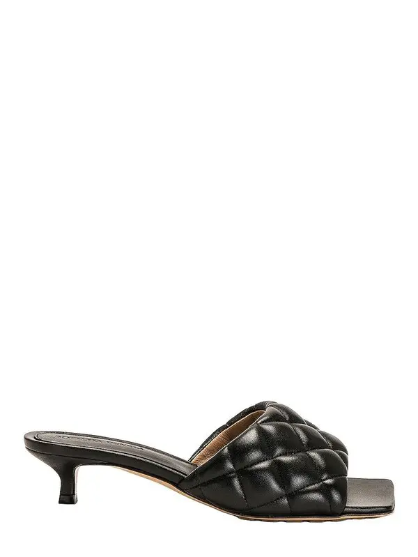 Bottega Veneta Padded Mule Sandal - Black
